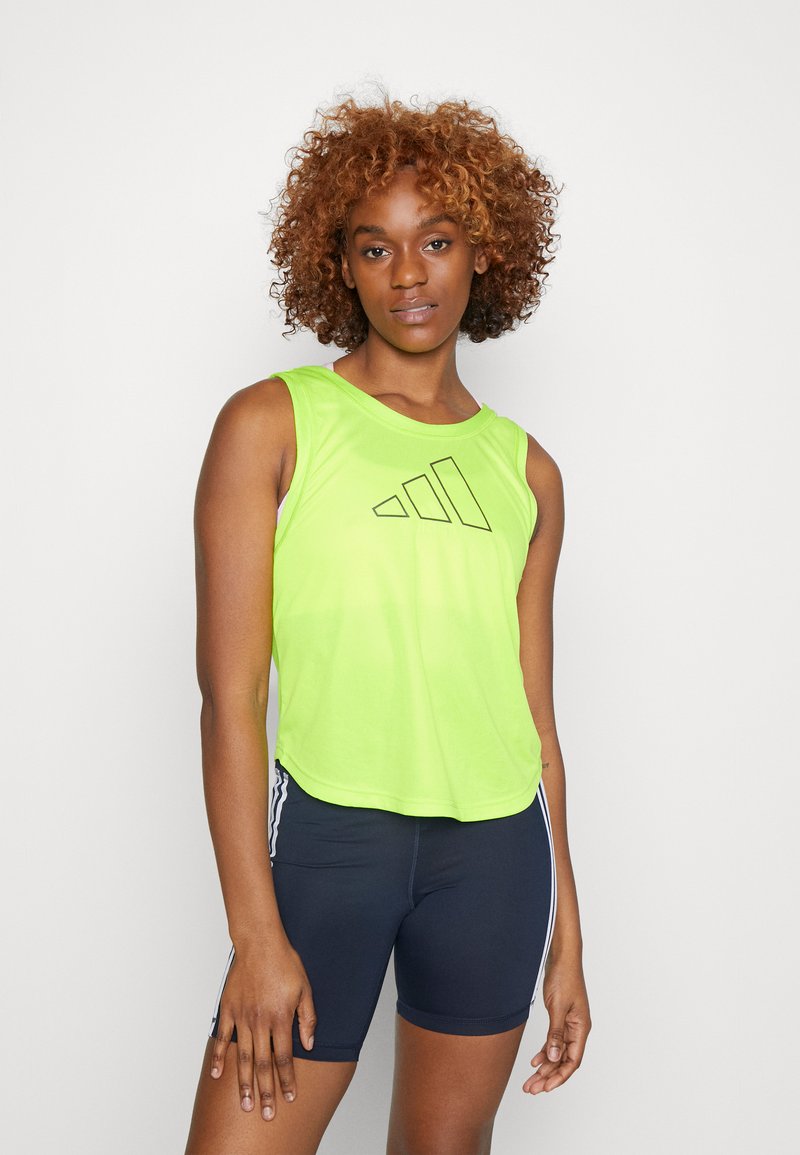 adidas Performance TANK - Top - solar slime/neongrøn - Zalando.dk