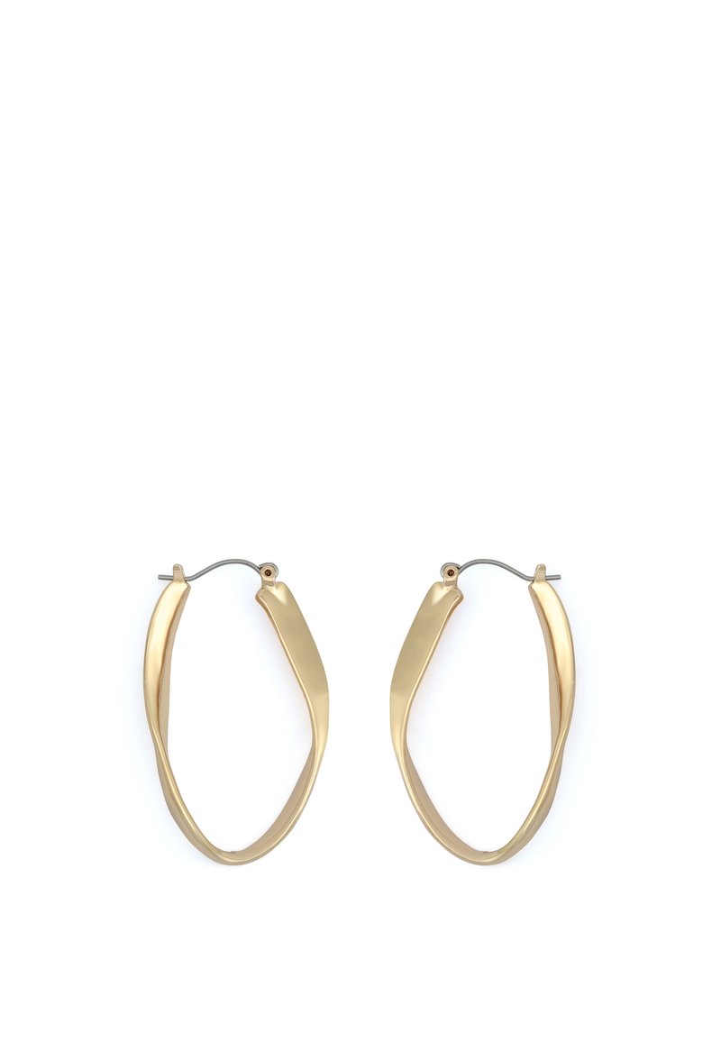 Steve Madden SCULPTED OVAL HOOP - Øreringe - gold/guldfarvet - Zalando.dk