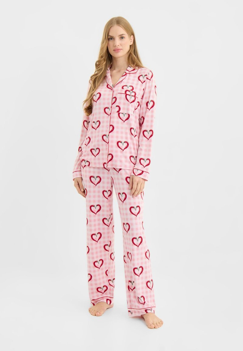 Chelsea Peers CHILLI HEART - Nachtwäsche Set - pink - Zalando