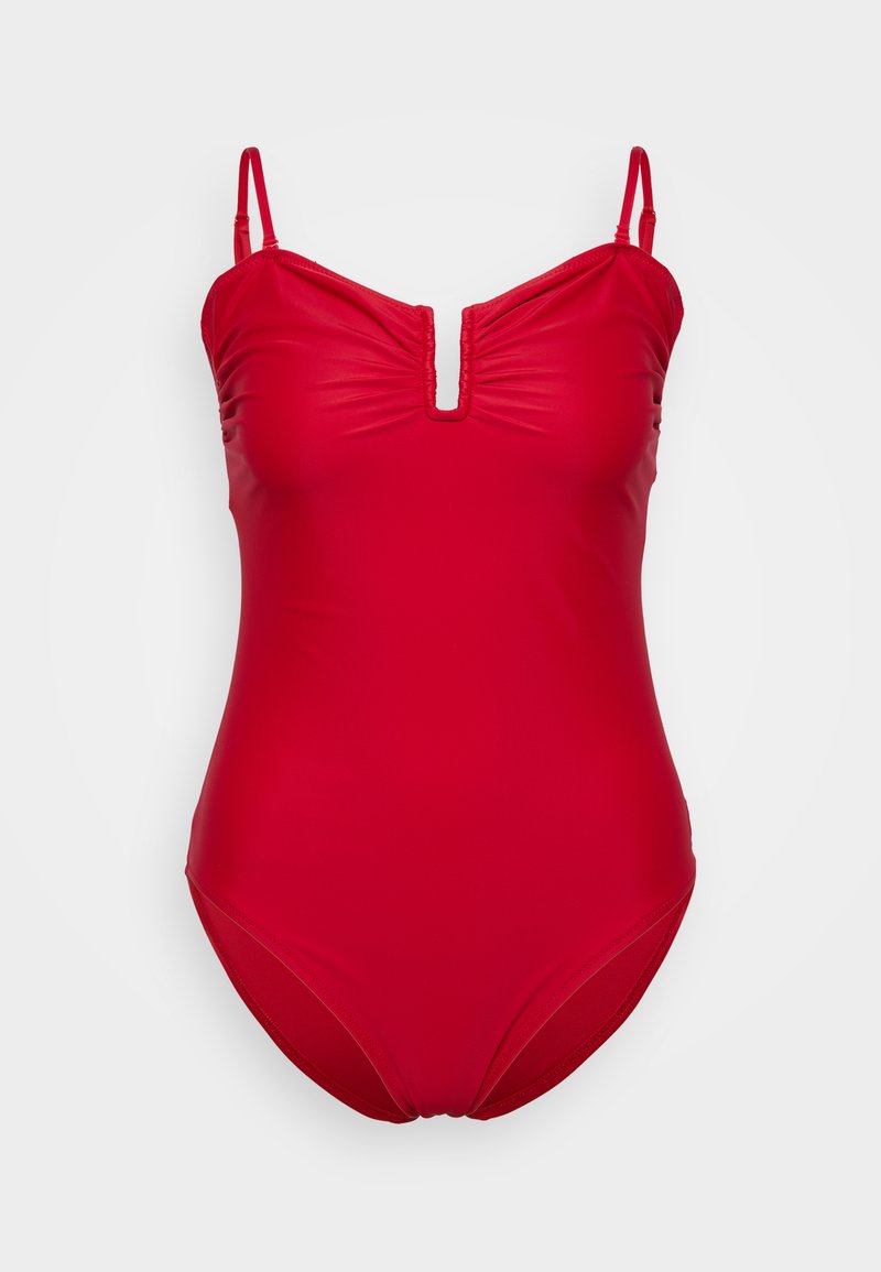 By Malene Birger COCESA - Swimsuit - dark chilli/red - Zalando