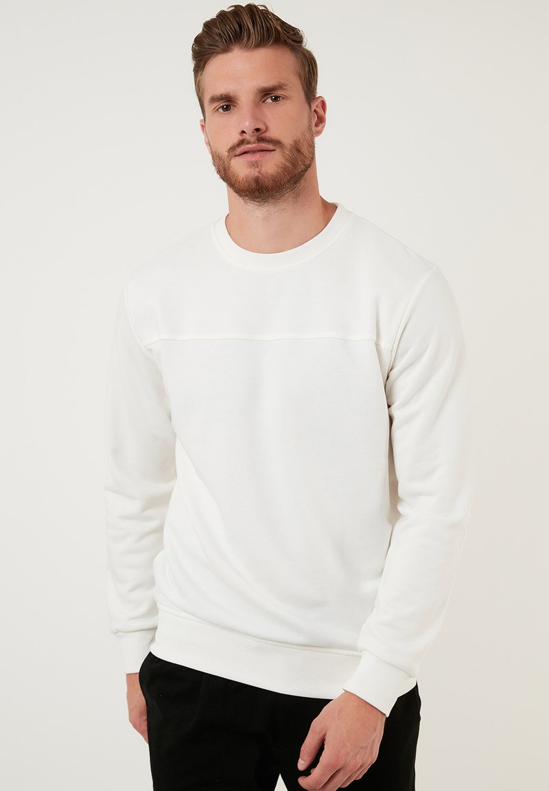 Buratti CREW NECK - Sweatshirt - ecru/offwhite - Zalando.at
