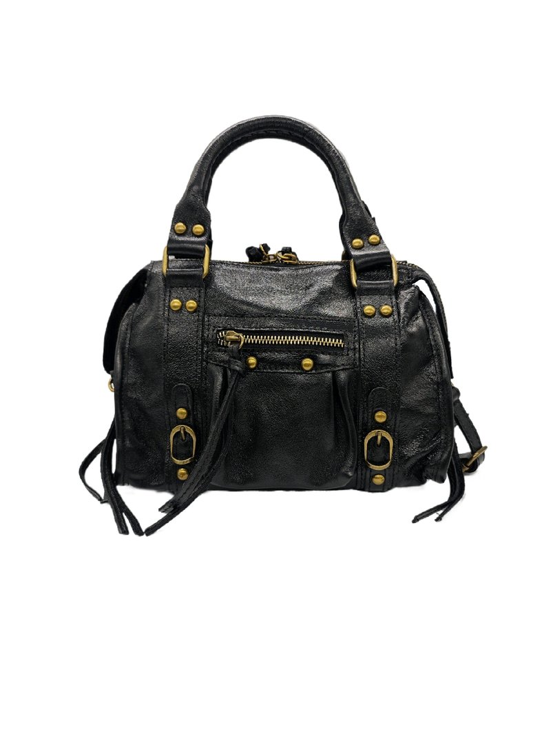 THEWAN. DAISY - Sac à main - noir irise/noir métallisé - ZALANDO.FR