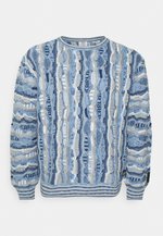 Carlo Colucci RUNDHALS - Trui - navy blue/offwhite/beige/donkerblauw - Zalando.be