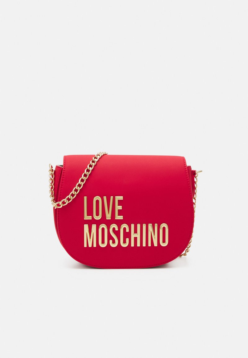 Love Moschino BOLD LOVE - Across body bag - rosso/off-white - Zalando.co.uk