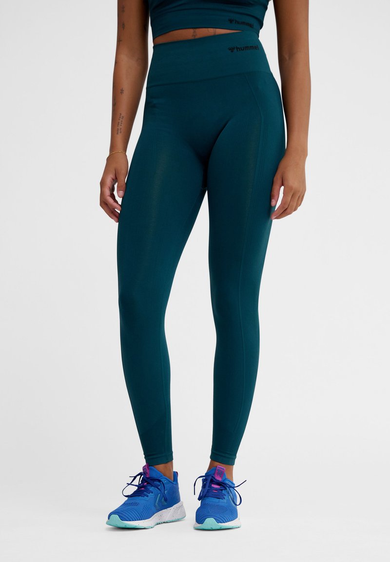 Hummel TIF SEAMLESS HIGH WAIST - Tights - dark sea/dunkelblau - Zalando.de