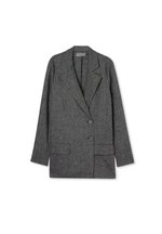 Falconeri DOUBLE-BREASTED - Kurzmantel - schwarz salt pepper/hellgrau - Zalando.de