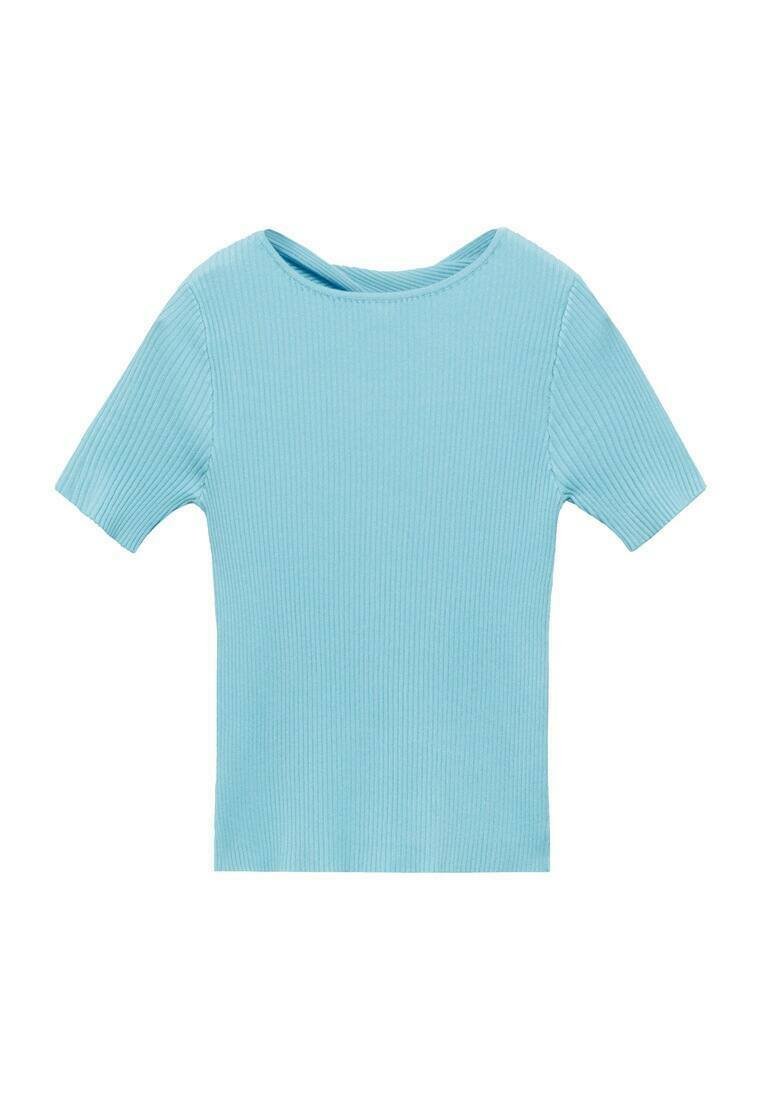 Mango NENUFAR - T-Shirt basic - turquoise/türkis - Zalando