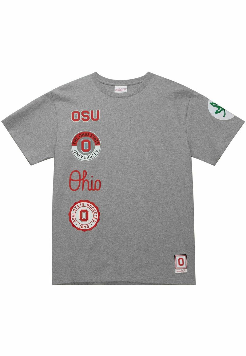 Mitchell & Ness HOMETOWN CITY OHIO STATE - T-Shirt print - grey/grau ...