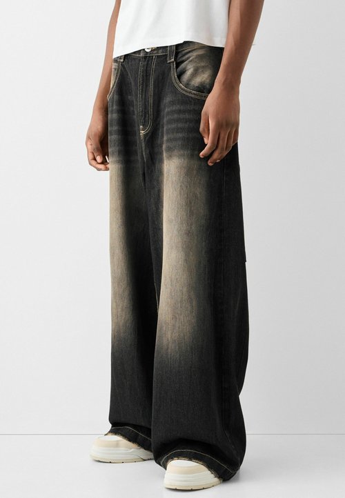 Jaded London LIGHT GREY WASHED RAZOR - Relaxed fit -farkut - light grey ...