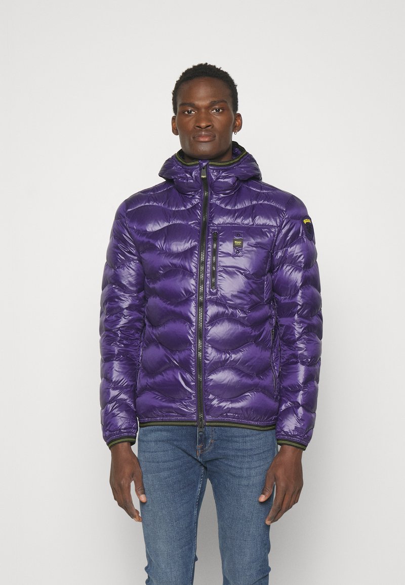 Blauer HOODIE JACKET ROLL STITCHING - Dunjakker - purple blue/lilla ...