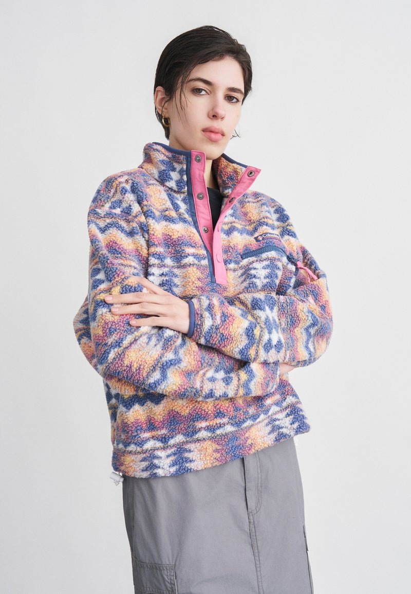 Columbia HELVETIA CROPPED SNAP - Suéter de forro polar - sea salt/beige ...