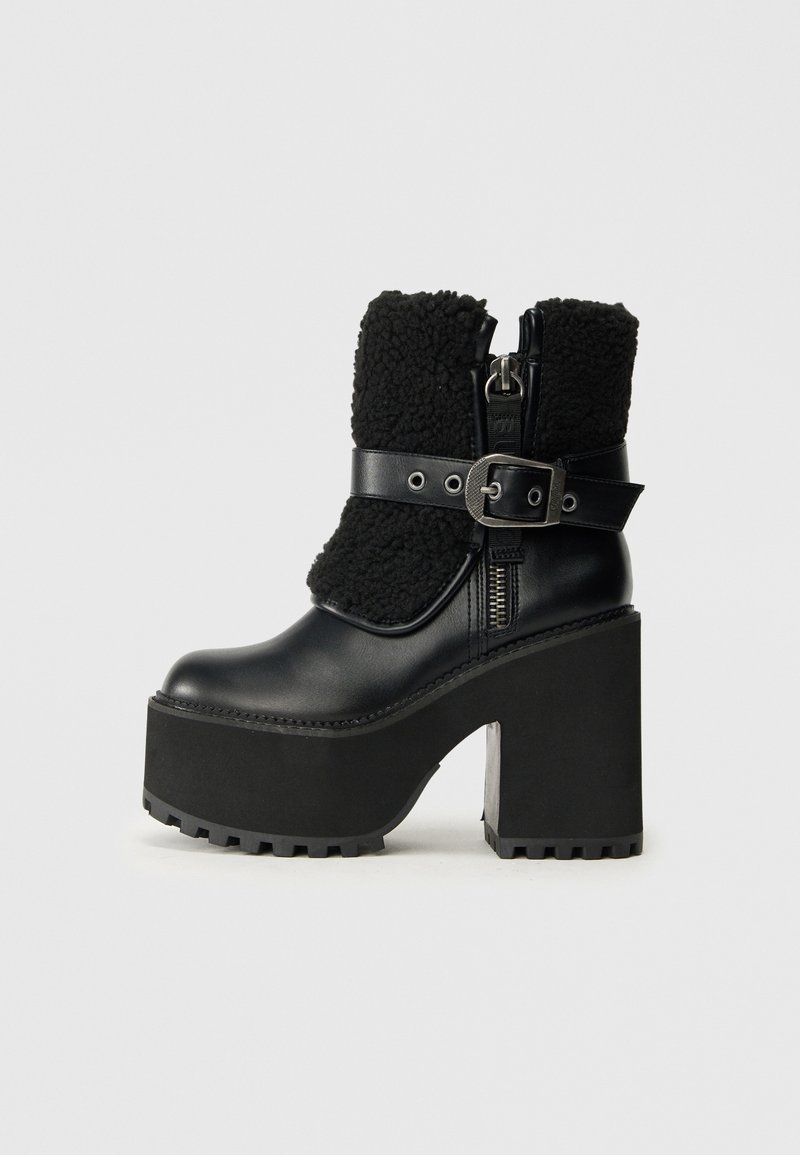 Buffalo KILLAH FOLD - Stivaletti con plateau - black/nero - Zalando.it