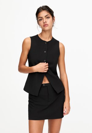 Next TAILORED CREPE - Weste - black/schwarz - Zalando.de