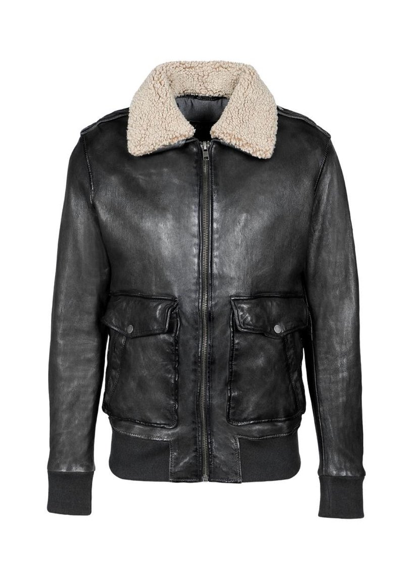 Freaky Nation GATEONE - Leren jas - black/zwart - Zalando.be