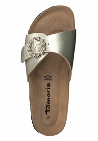 Tamaris Pantolette flach - light gold/goldfarben - Zalando.de
