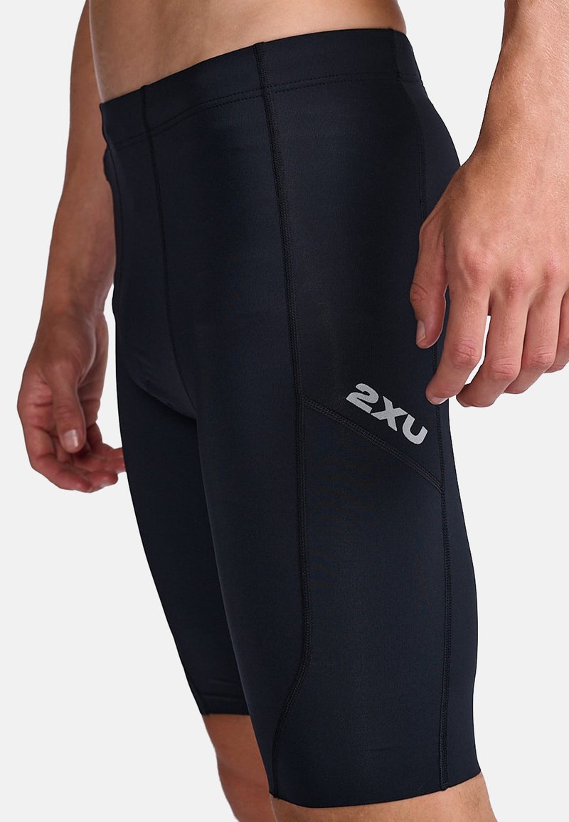 2XU AERO COMPRESSION - Leggings - black silver reflective/black - Zalando
