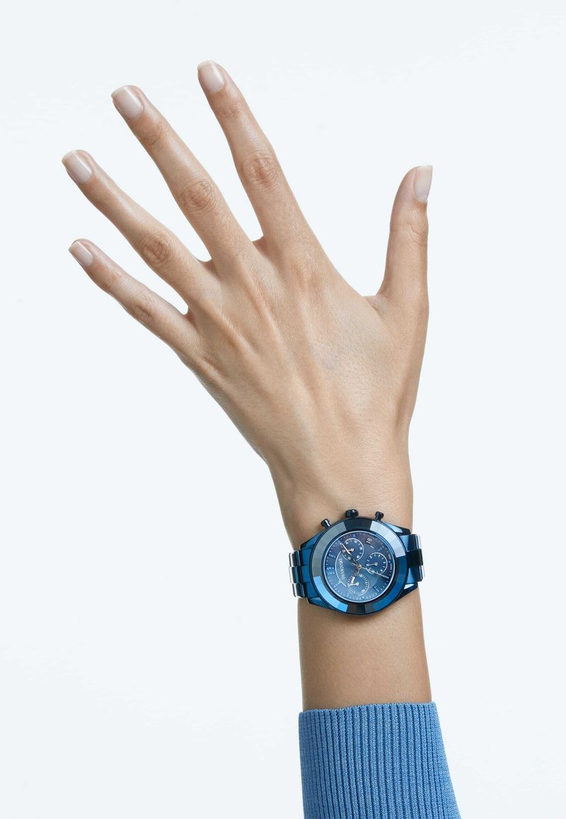 Swarovski Chronograph watch - blue - Zalando