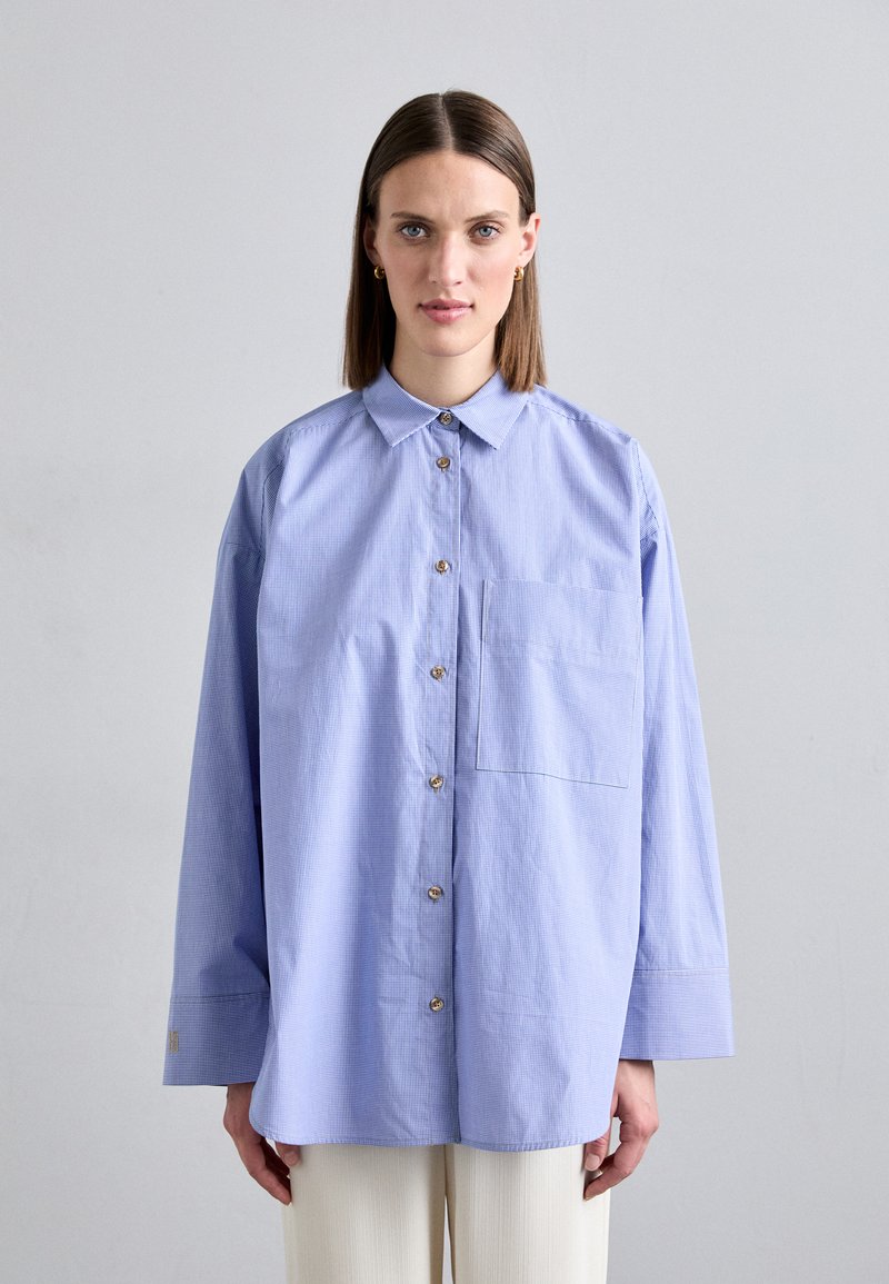 By Malene Birger DERRIS - Button-down blouse - mini blue/blue - Zalando.ie