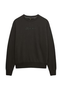 Superdry & Co SCRIPT BRAND LOOSE CREW - Sweatshirt - phantom/black - Zalando
