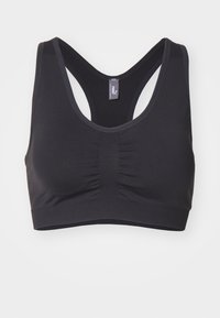 Puma 4KEEPS SHAPELUXE SEAMLESS - Medium support sports bra - black ...