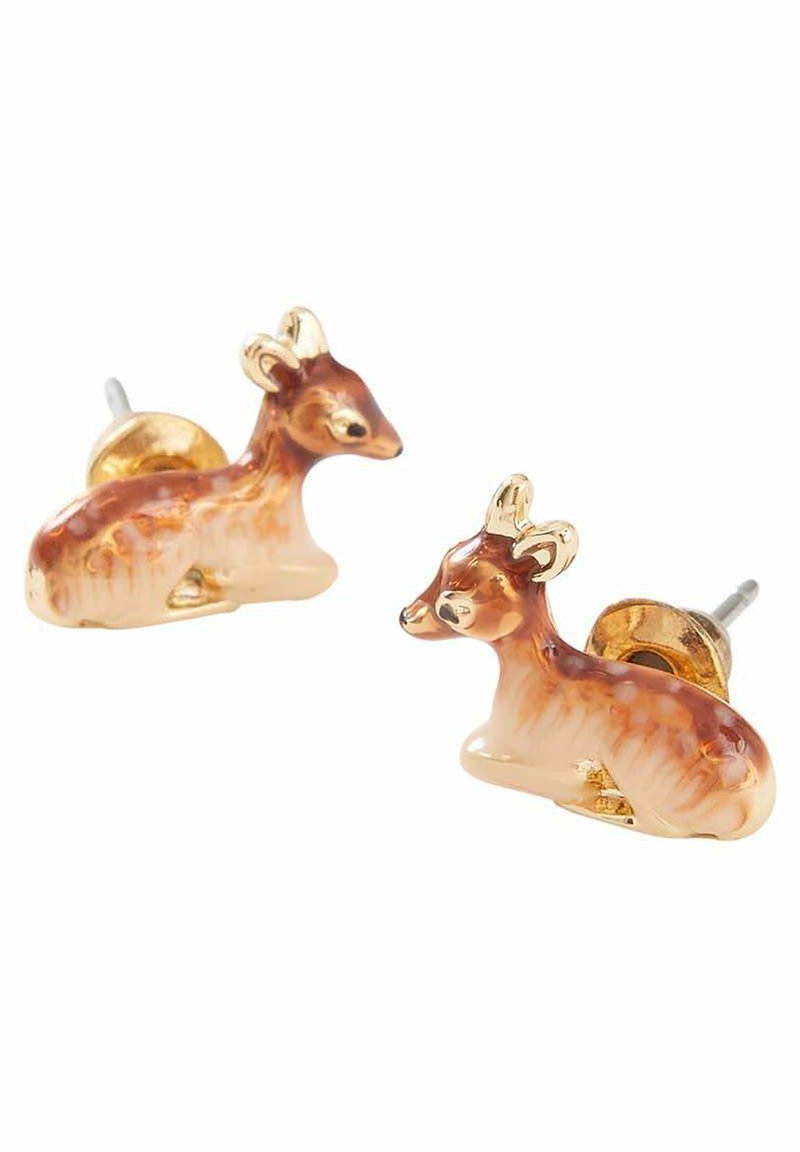 FABLE ENGLAND ENAMEL FAWN - Pendientes - gold coloured/dorado - Zalando.es