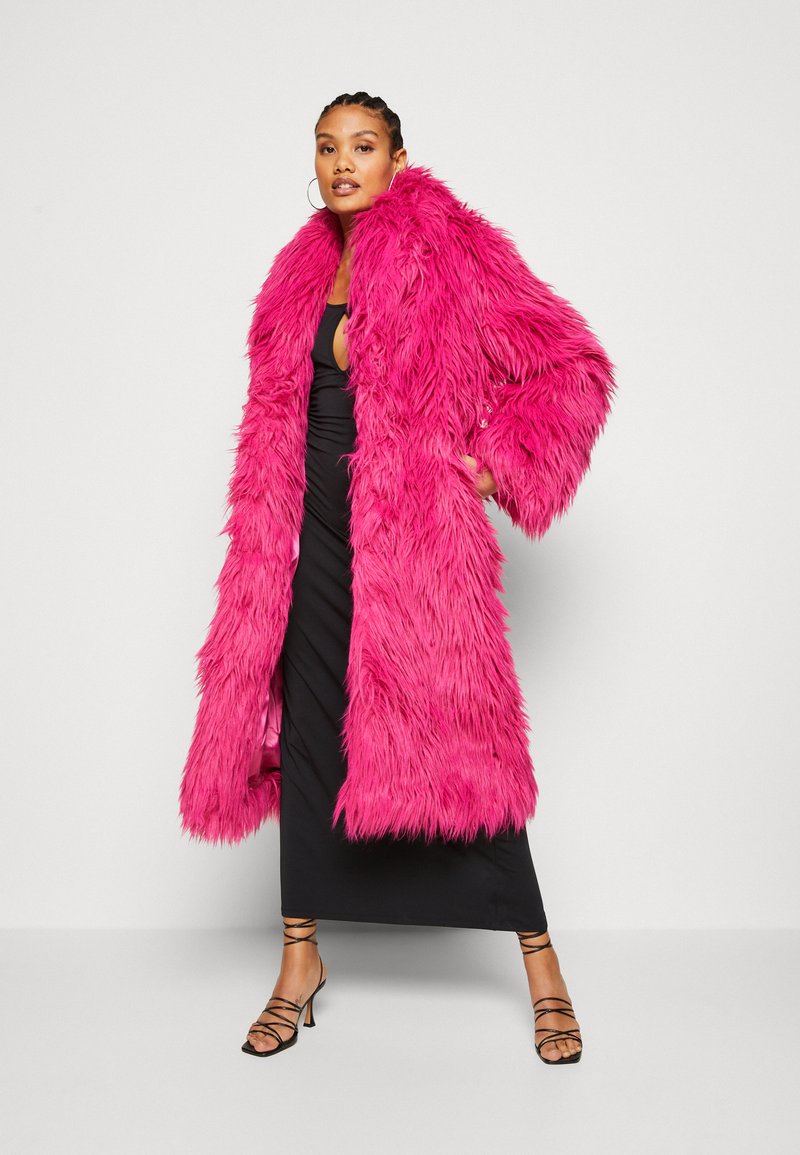 Weekday MIA COAT - Winterjas - pink bright/donkerroze - Zalando.nl