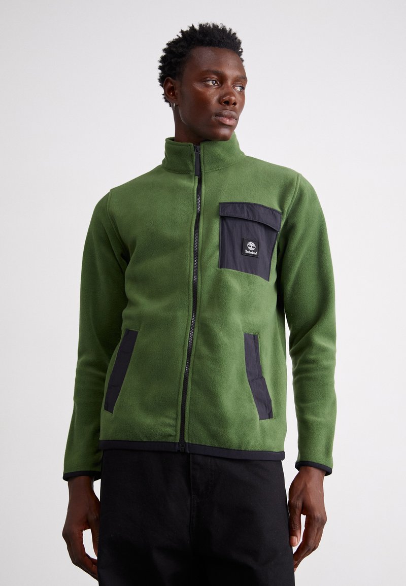 Timberland FULL ZIP - Fleece jacket - black/forest green/green - Zalando.ie