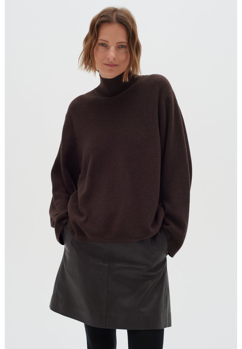 InWear WOOKIW - Jupe trapèze - americano/marron foncé - ZALANDO.FR