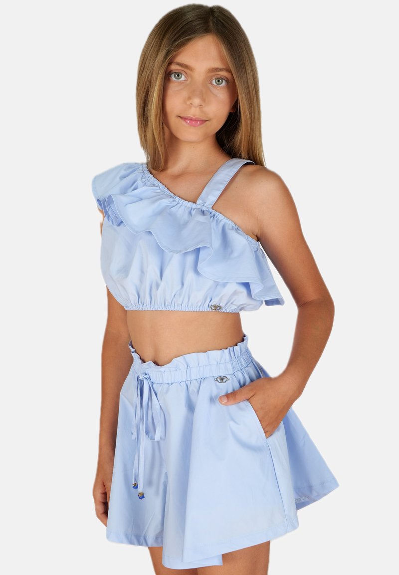 Fun&Fun A-line skirt - sky blue/blue - Zalando