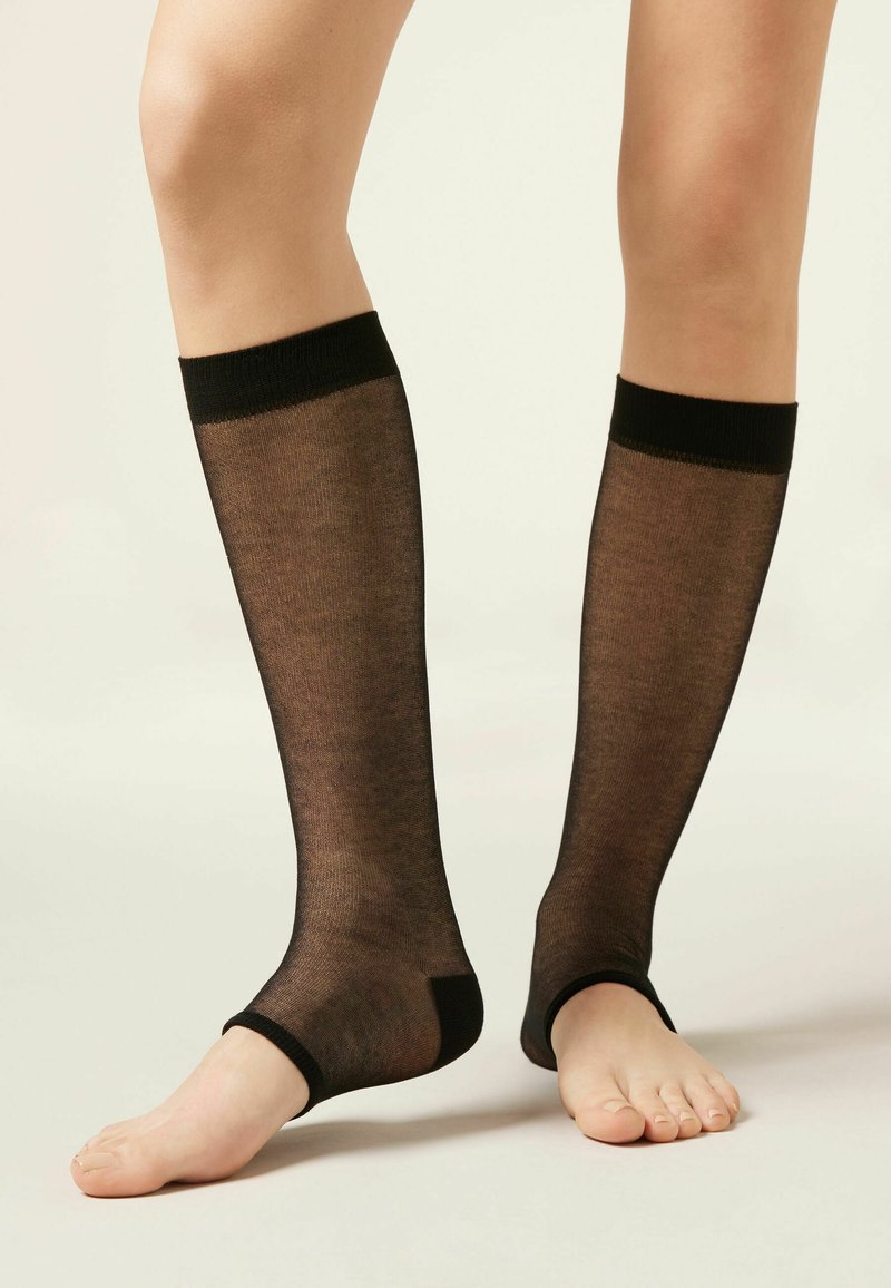 Calzedonia CUT-OUT - Socks - black - Zalando