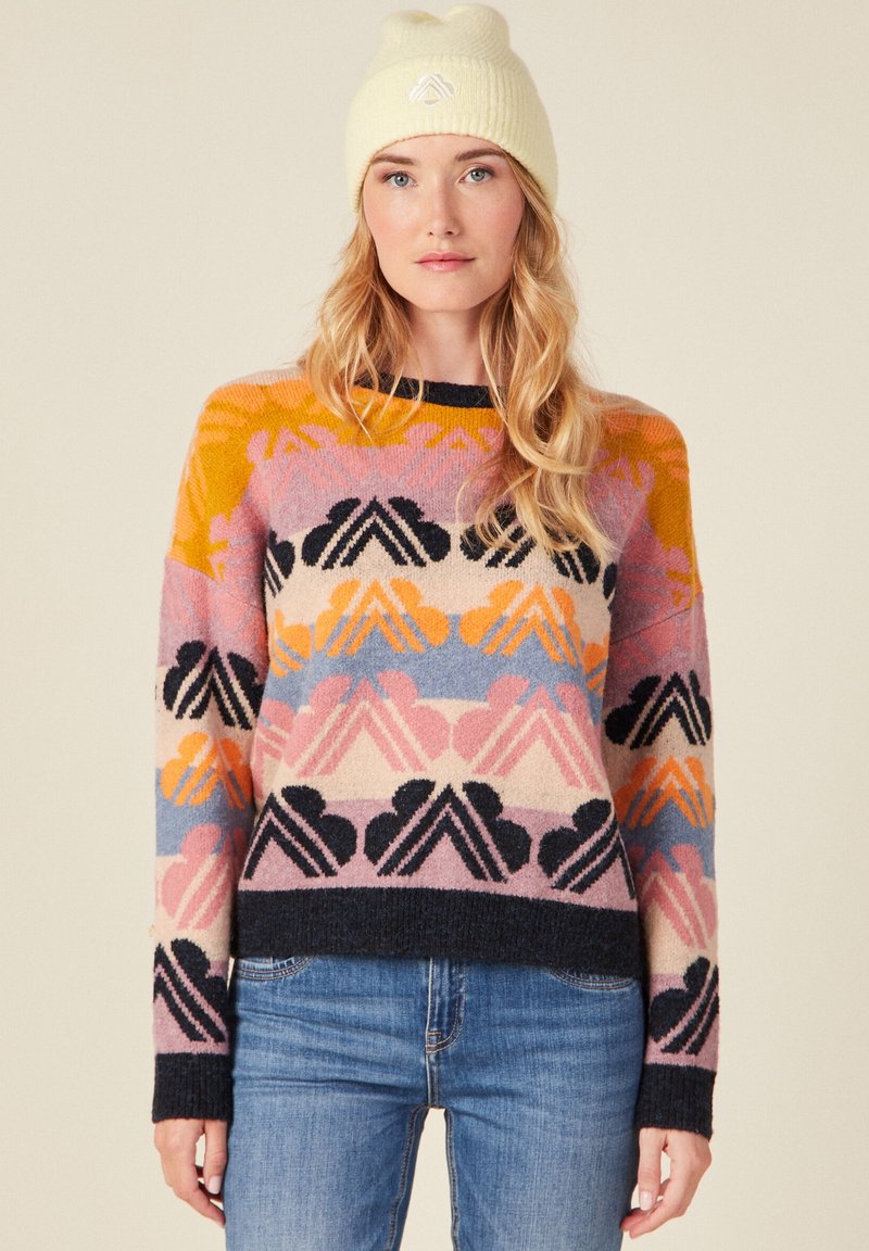 BONOBO Jeans MIT LANGEN ÄRMELN - Strickpullover - mauve - Zalando.at