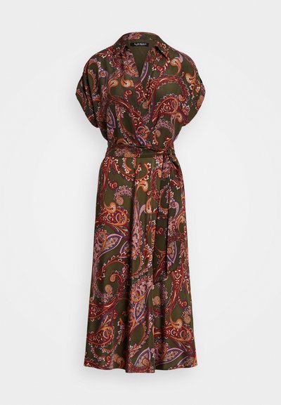 Lauren Ralph Lauren JILLEAH SHORT SLEEVE DAY DRESS - Vapaa-ajan mekko - indigo sail/sininen ...