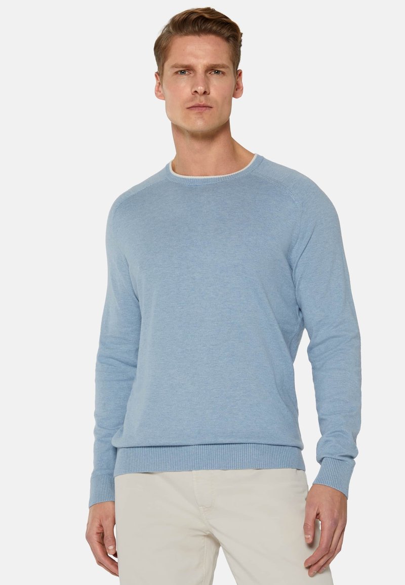 Boggi Milano CREW NECK - Jumper - light blue - Zalando