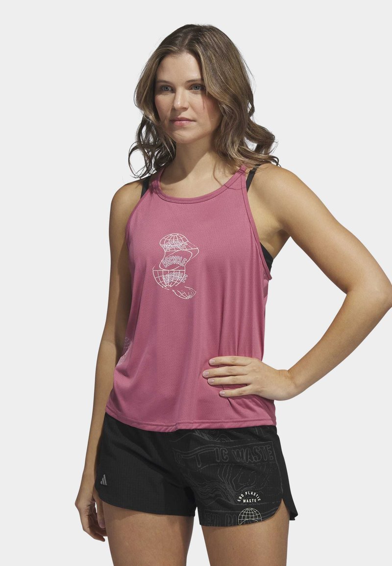 adidas Performance RFTO TANK W - Top - pink strata/pink - Zalando.co.uk