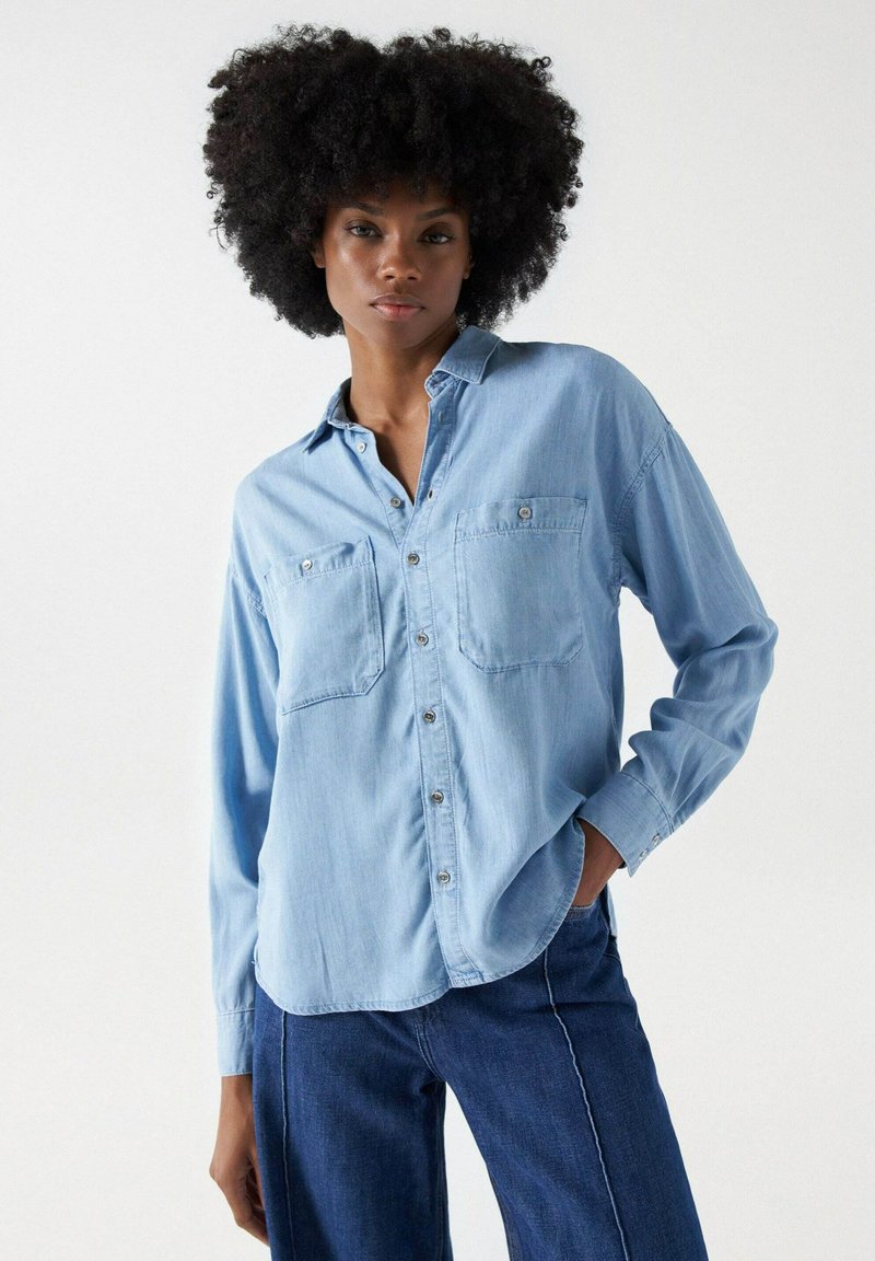 Salsa Jeans Camisa - blau/azul - Zalando.es