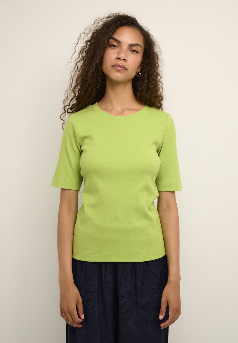 Karen by Simonsen CREW NECK - T-Shirt basic - bright lime green/hellgrün - Zalando.at