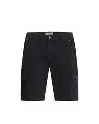 Blend BHBLIZZARD-DENIMSHORTS-JOGG REGULAR FIT - Denim shorts - black ...