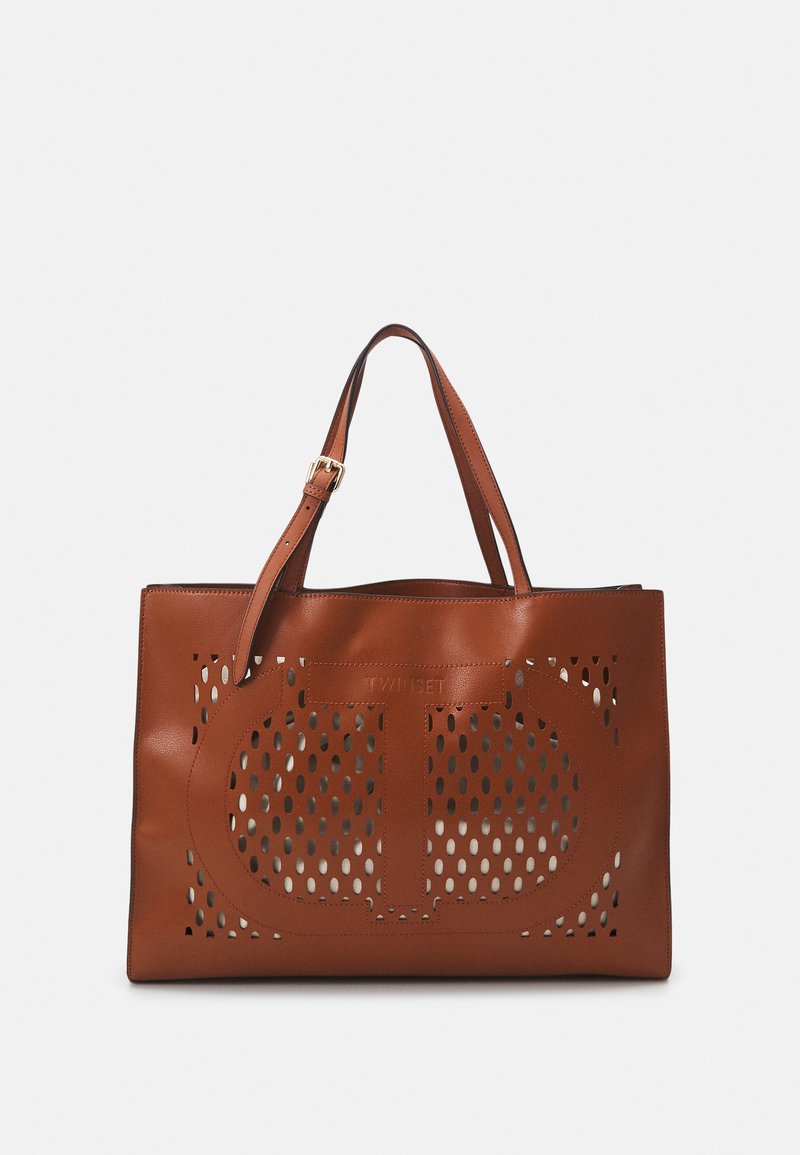 TWINSET SHOPPER GRANDE CON SACCHETTA - Tote bag - cuoio/brown - Zalando.ie