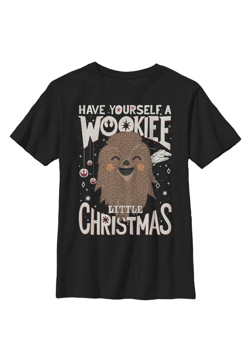 Star Wars STAR WARS: CLASSIC WOOKIE CHRISTMAS - Print T-shirt - black ...