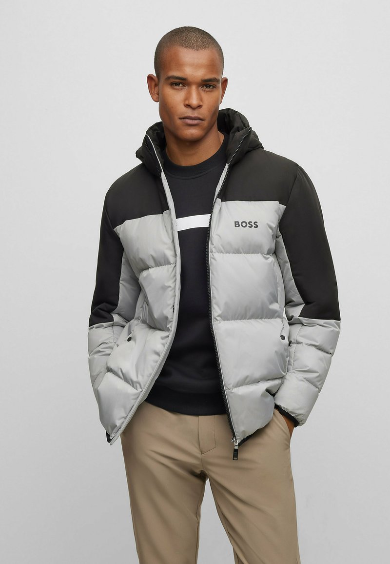 BOSS J HAMAR1 - Down jacket - open grey three/grey - Zalando.co.uk