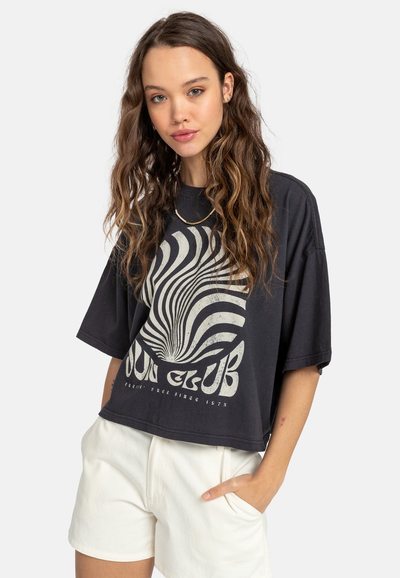 Billabong SUN CLUB - Print T-shirt - off black/black - Zalando