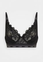Guess ARIA HALTER BALCONY - Sutien balconette - jet black/negru ...