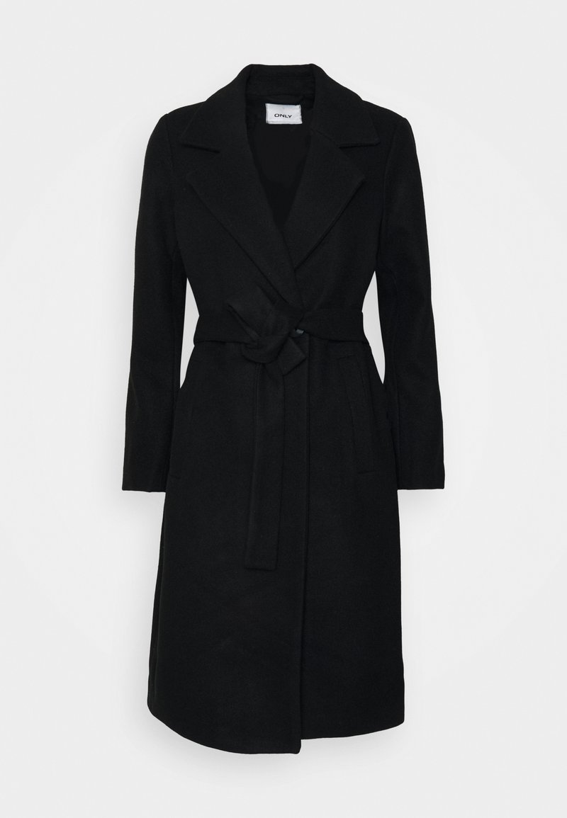 ONLY ONLGINA WRAP COAT - Classic coat - black - Zalando.de