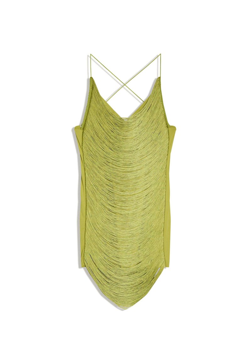 Bershka DRESS - Cocktail dress / Party dress - yellow - Zalando.ie