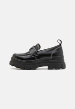Buffalo ASPHA LOAFER UNISEX - Slip-ons - black/white/black - Zalando.co.uk