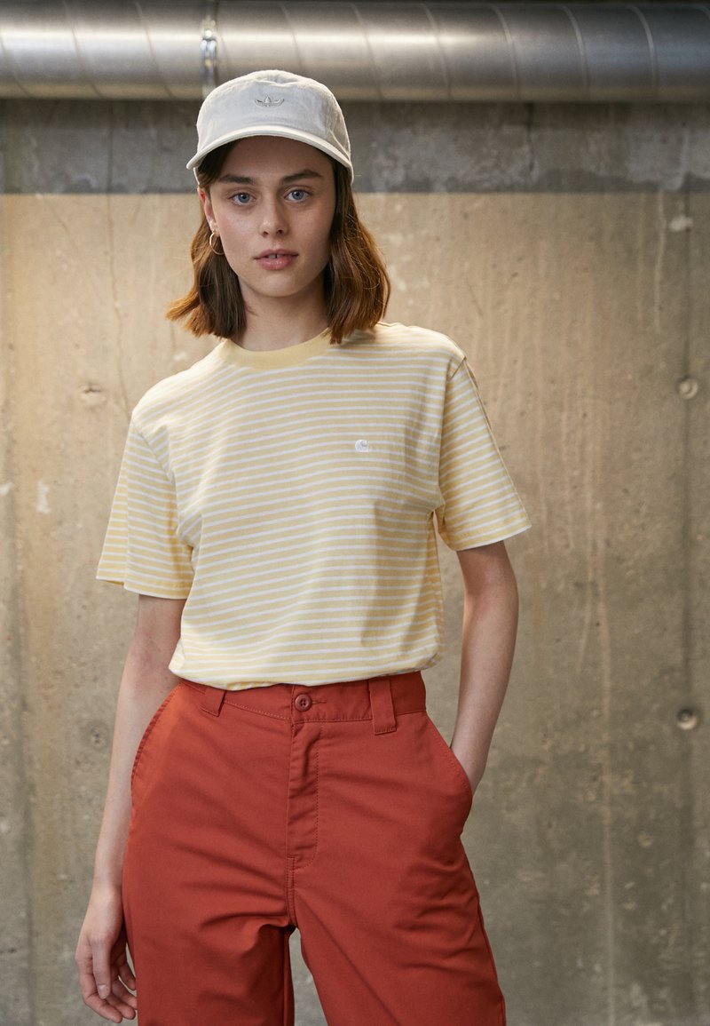 Carhartt WIP COLEEN - T-Shirt print - citron/white/gelb - Zalando.ch