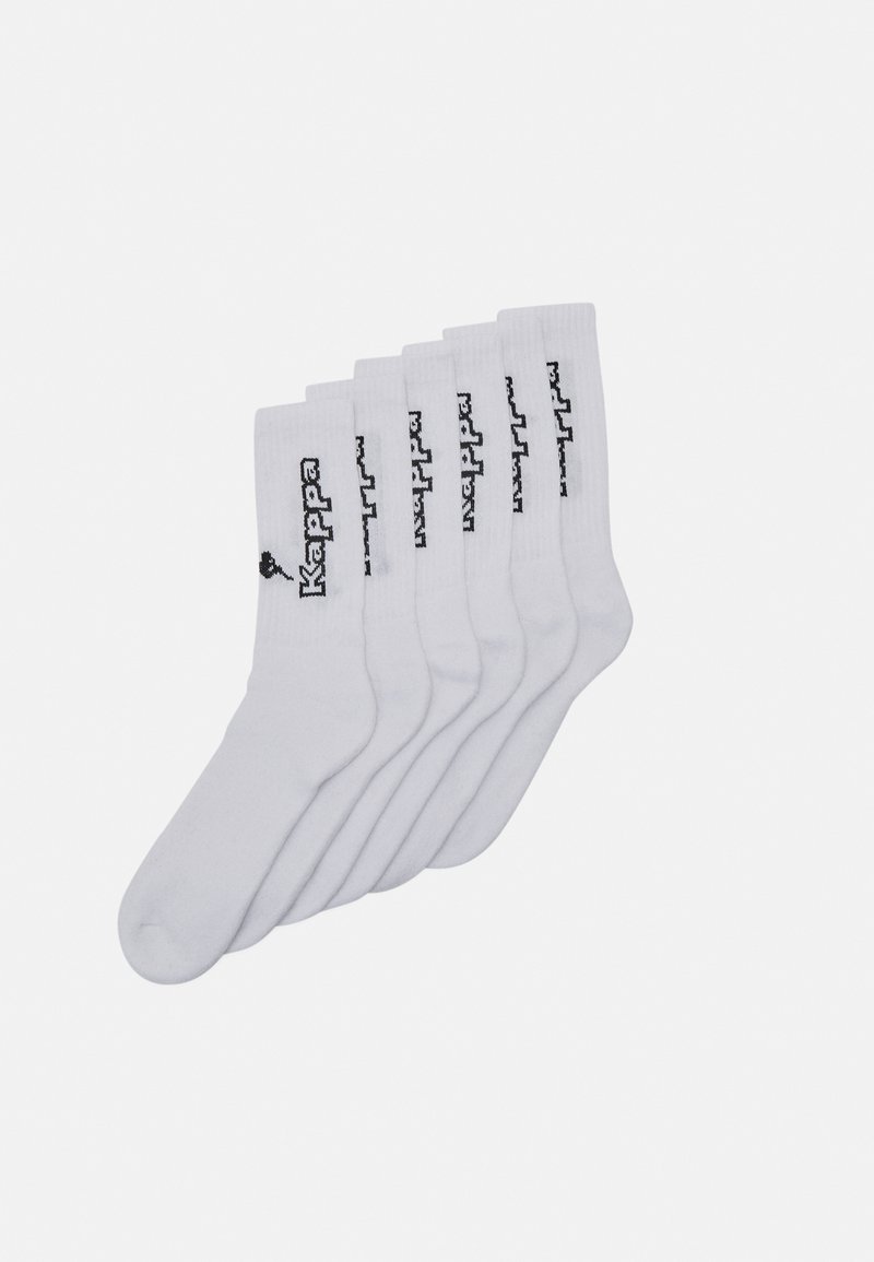Kappa CREW SOCKS 6 PACK - Sportsocken - bright white/weiß - Zalando.de