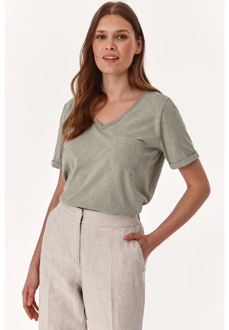 TATUUM MIMI - Basic T-shirt - khaki - Zalando.ie