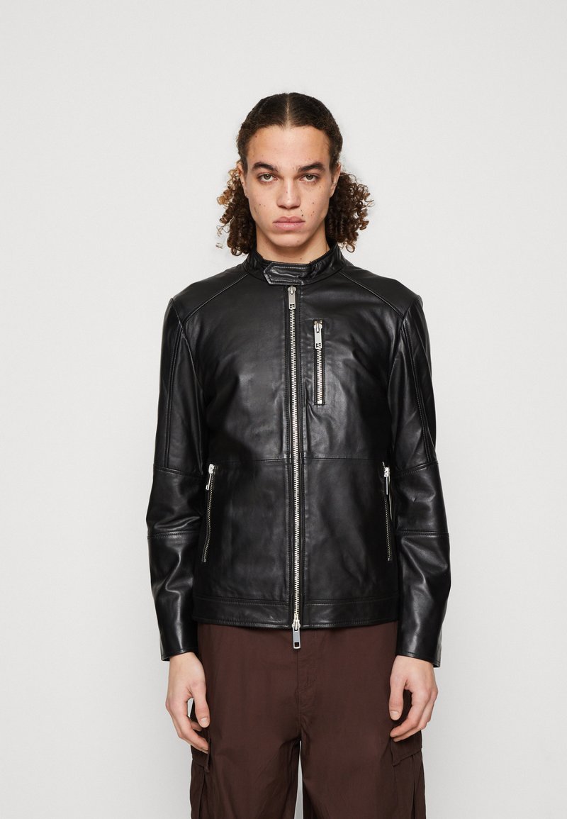 Antony Morato Kurtka skórzana/czarny - Zalando.pl