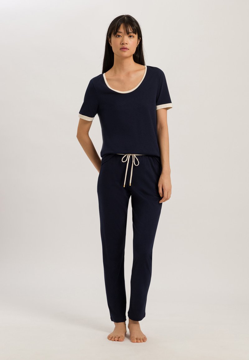Hanro SET LAURA - Pijama - midnight/azul marino - Zalando.es